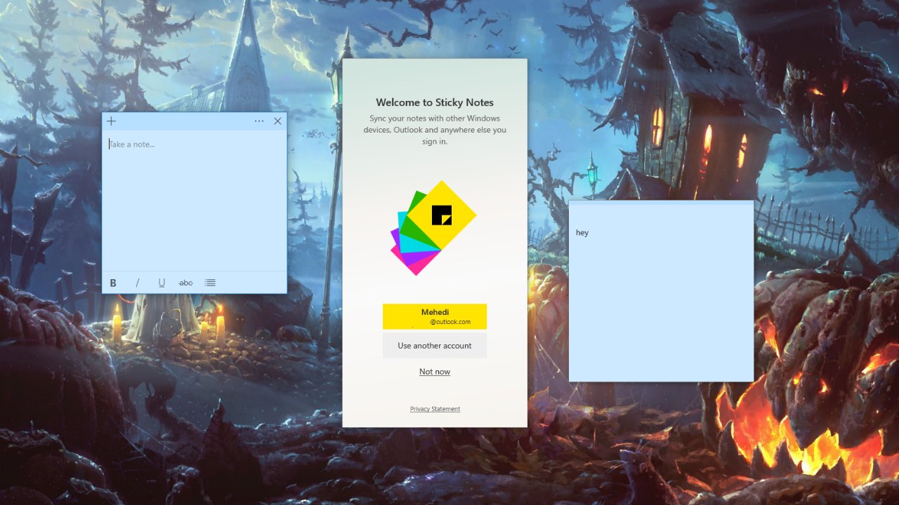 OneNote Sticky Notes Community